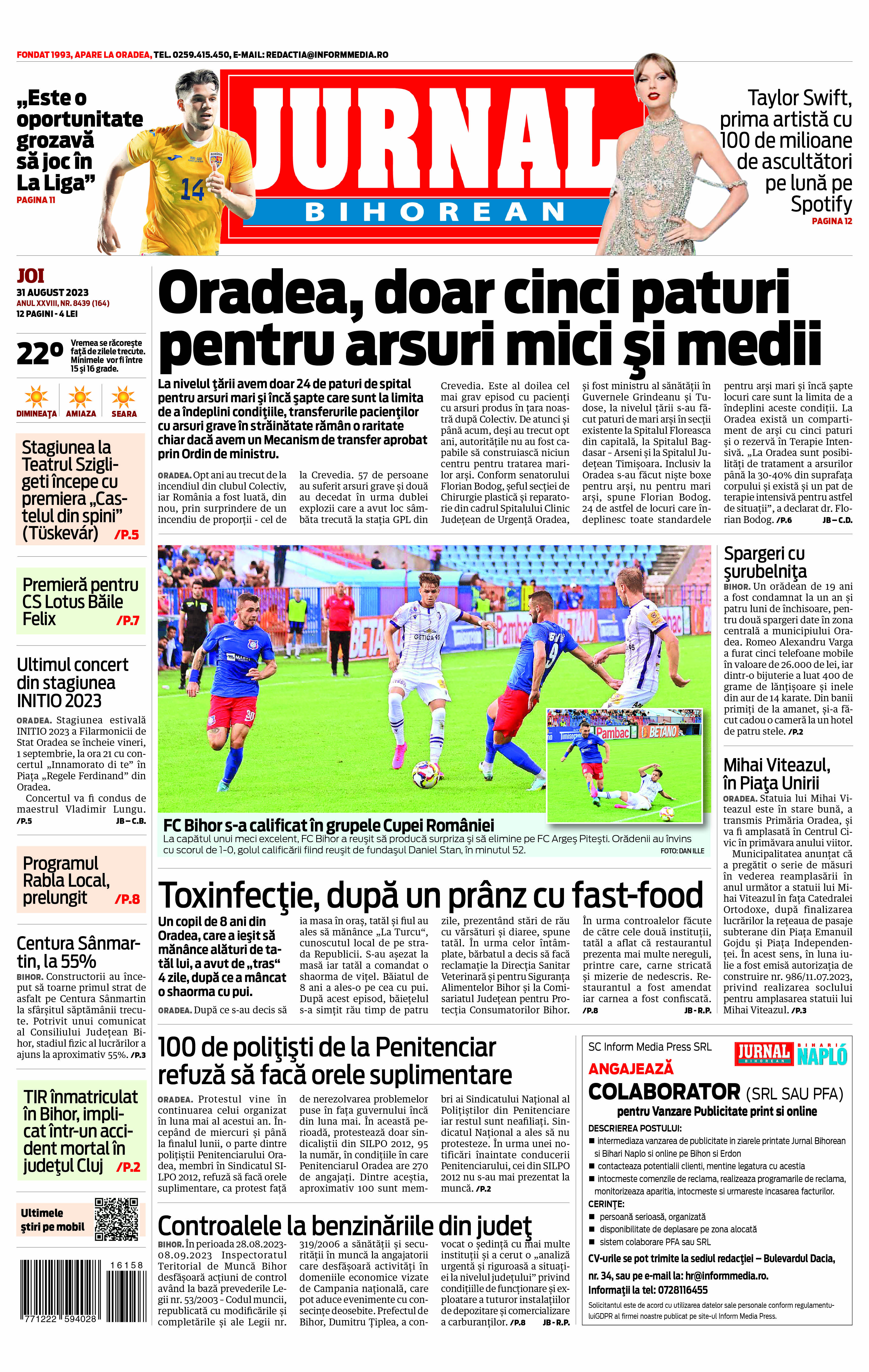 Jurnal Bihorean 31.08.2023 - Jurnalbihorean